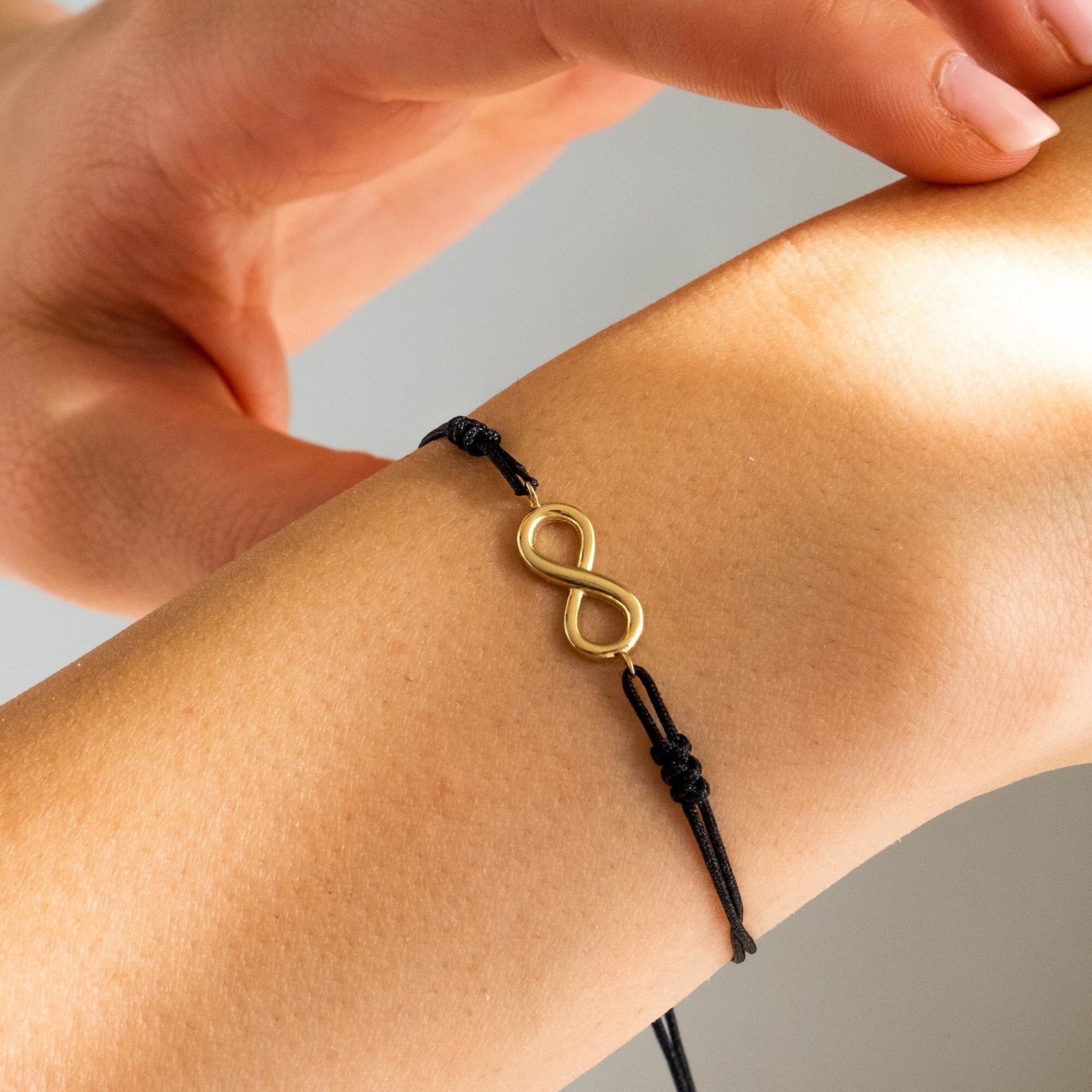 14k Gold Infinity Bracelet | Dainty Forever Love Woven Bracelet ...