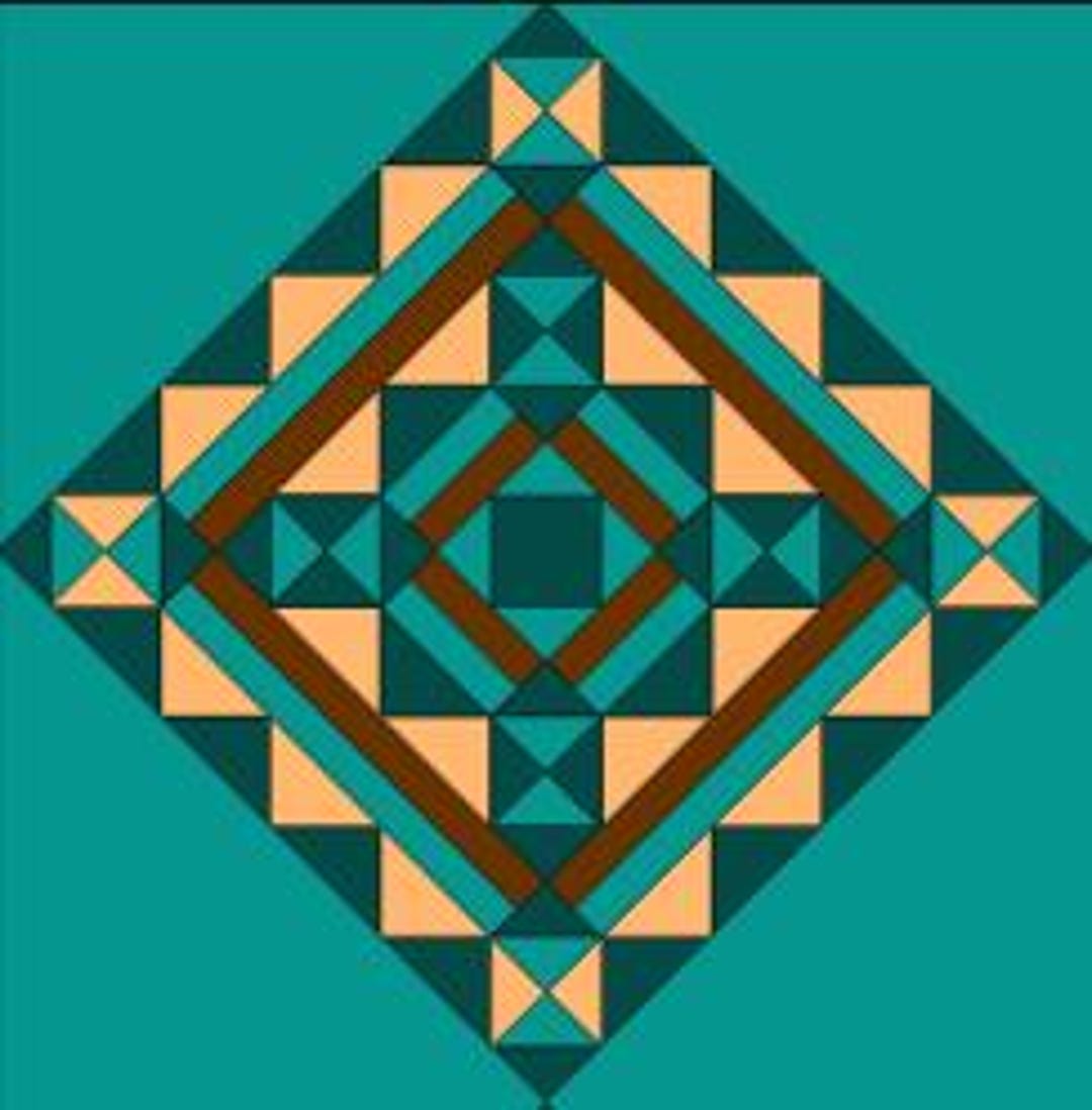 Santa Fe 20 1/2" X 20 1/2" Quilt Block Pattern - Etsy