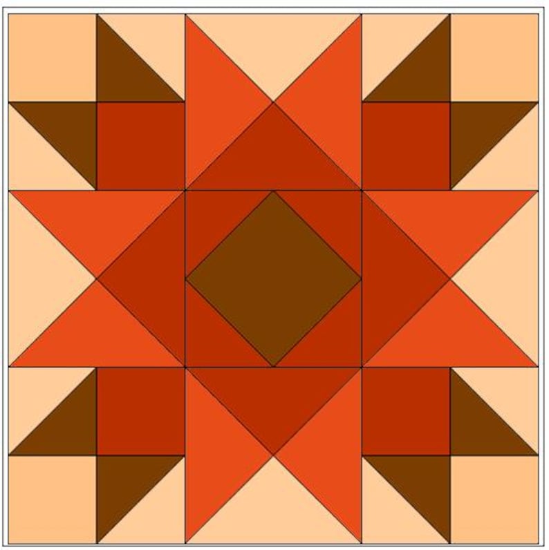 Woodland Rose Quilt Block Pattern - Etsy