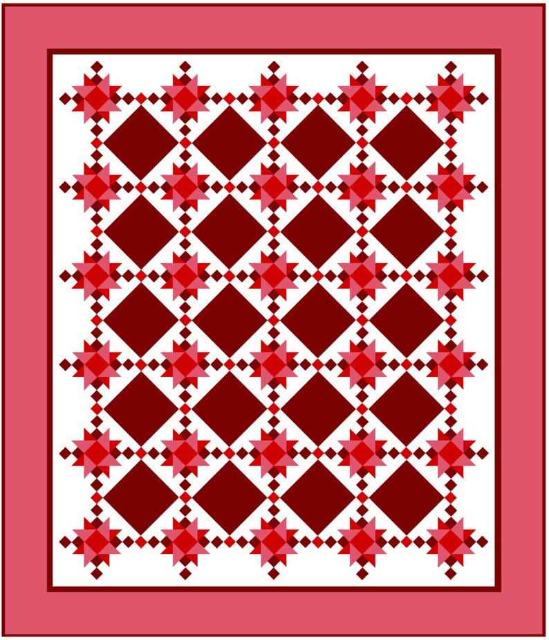 Berries and Cream Quilt Pattern - Etsy