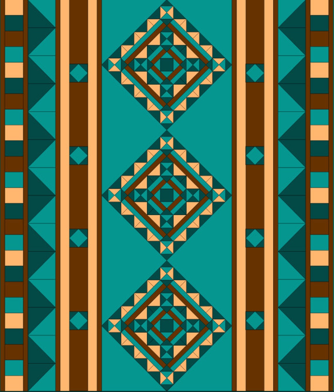 Santa Fe Quilt Pattern - Etsy