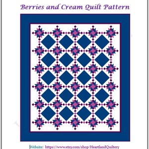 Berries and Cream Quilt Pattern - Etsy