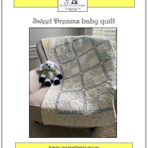 Sweet Dreams Baby Quilt Pattern (PDF DOWNLOAD) - Etsy