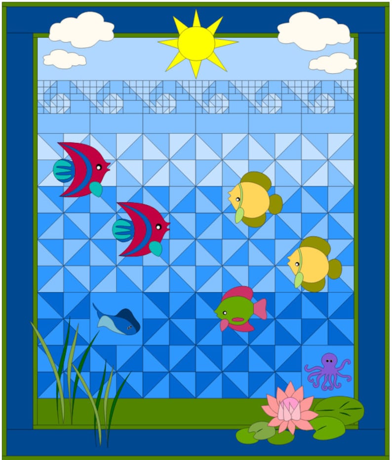 Under the Sea Child's Quilt Pattern - Etsy