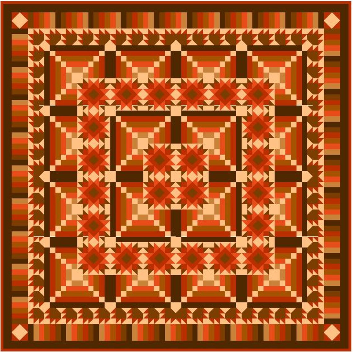 Woodland Rose Quilt Pattern - Etsy