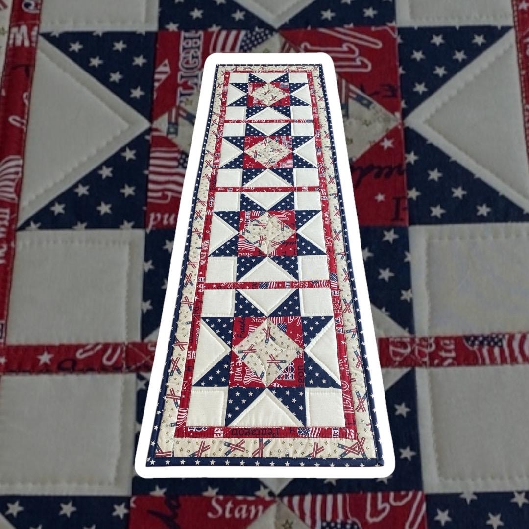 Stars of Liberty Table Runner Pattern - Etsy