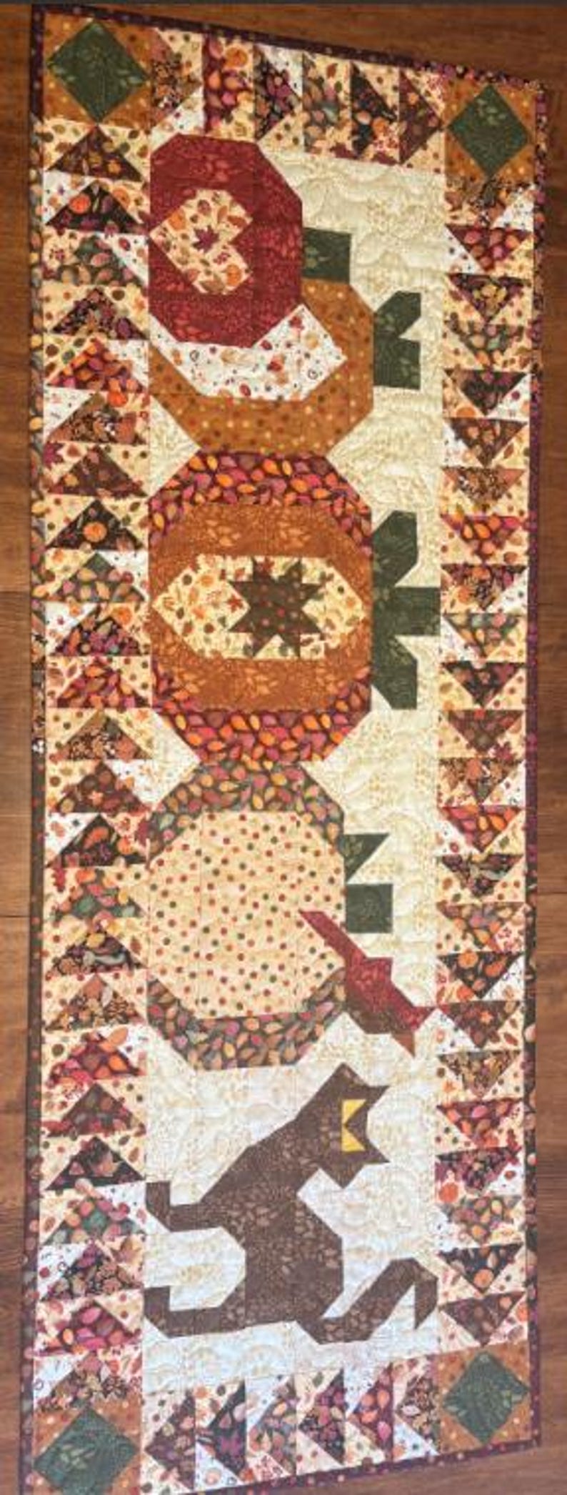 Pumpkin Patch Mix and Match Table Runner 21" X 57" (PDF PATTERN) - Etsy