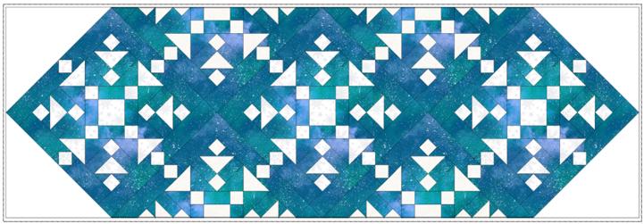 Northern Lights Table Runner Pattern - Etsy