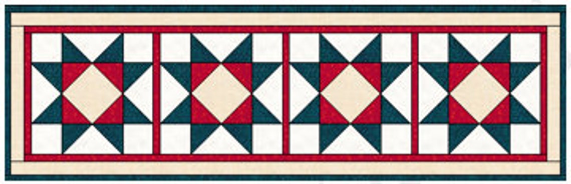 Stars of Liberty Table Runner Pattern - Etsy