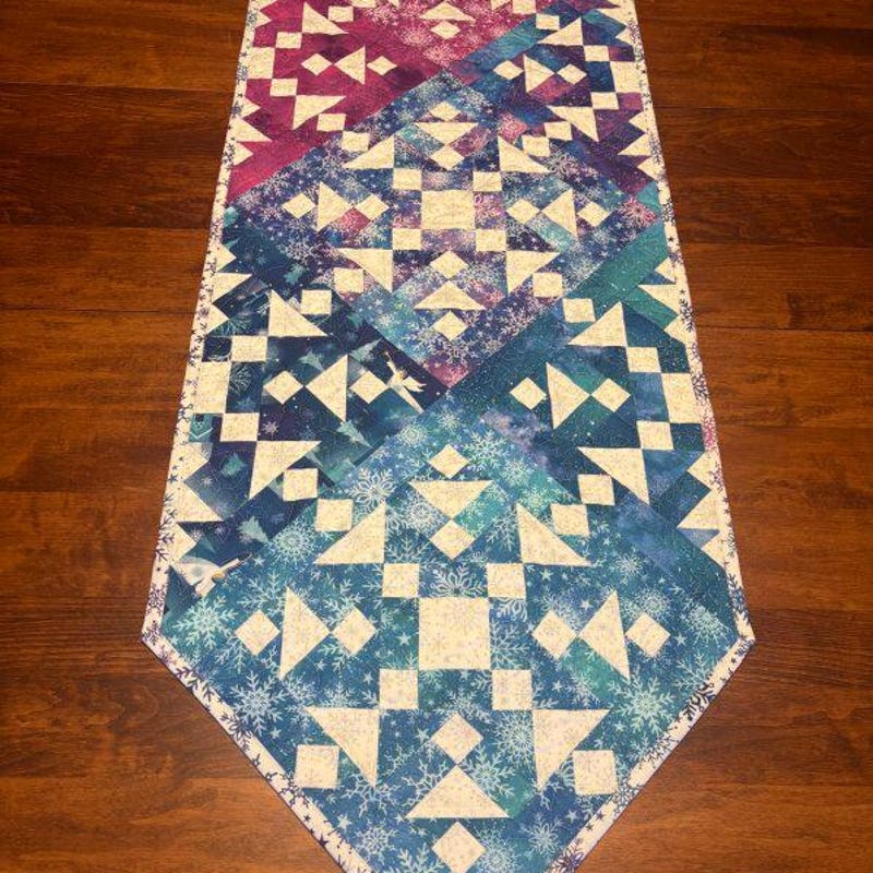 Quilt Snowflake Table Runner Patterns - Etsy