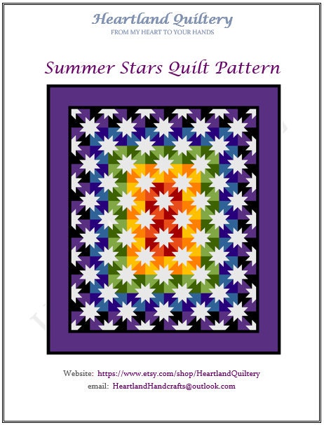 Summer Stars Quilt Pattern - Etsy