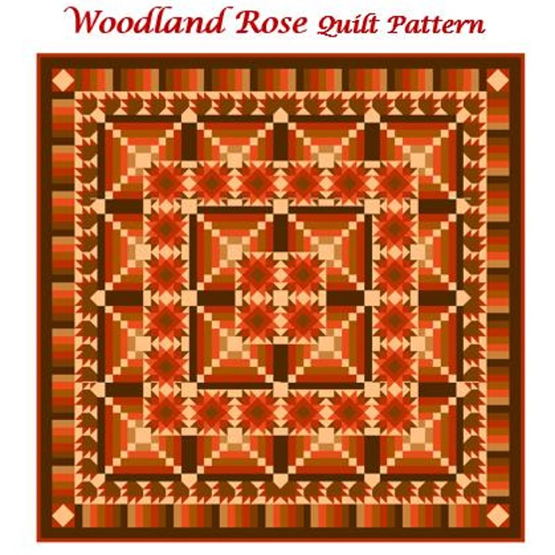 Rose Quilt Pattern - Etsy