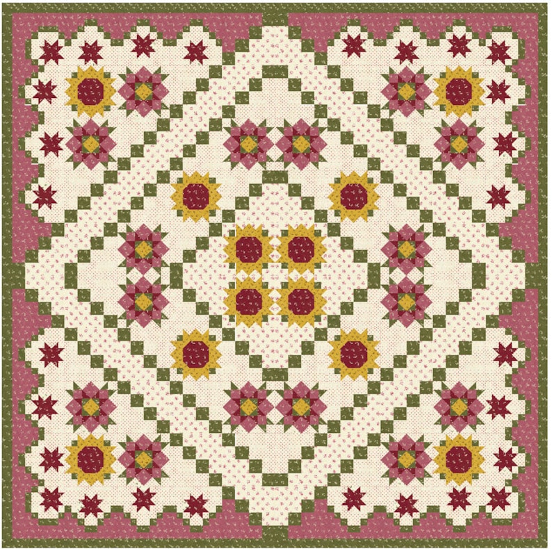 Country Garden Quilt Pattern - Etsy