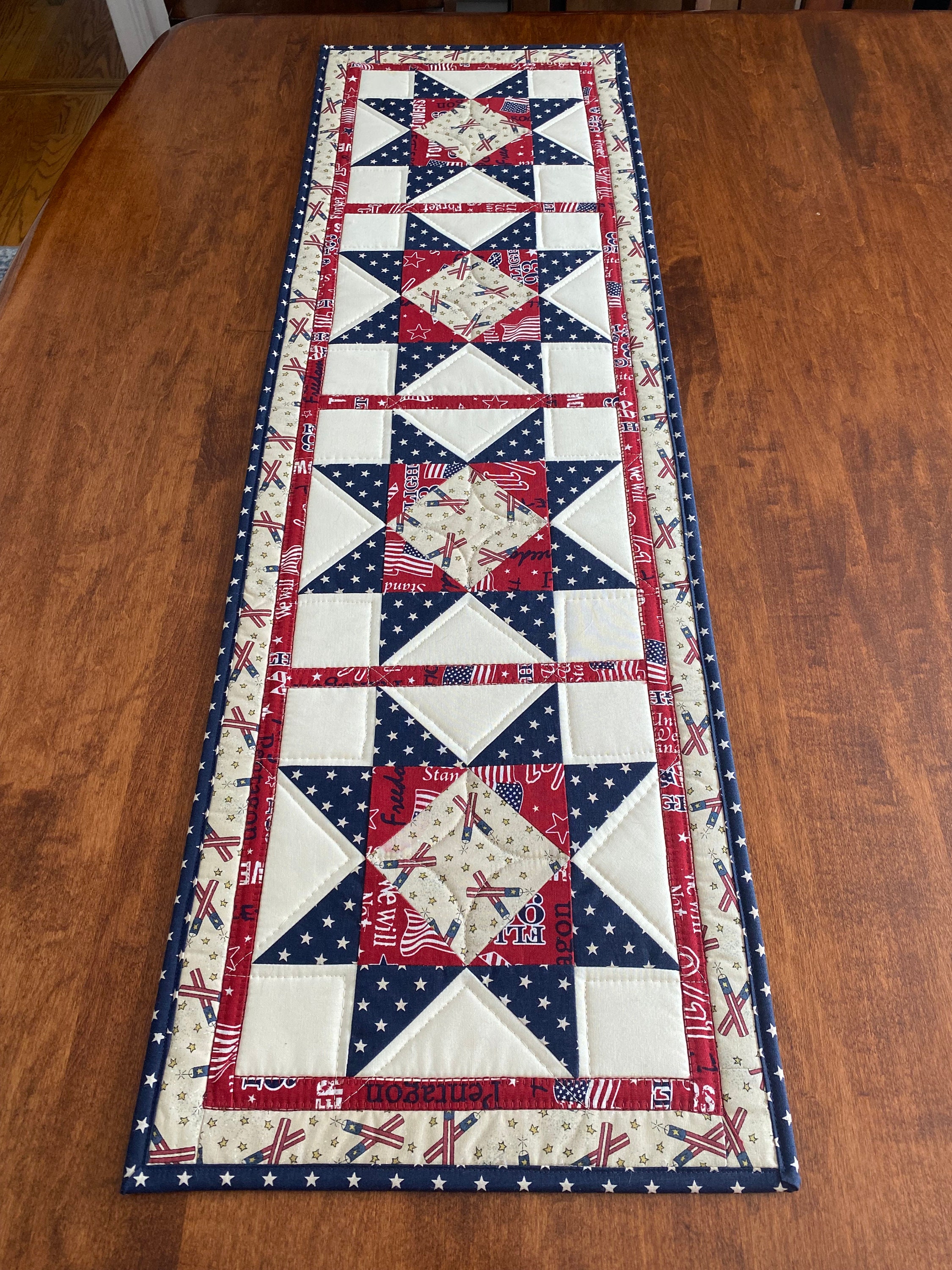 Stars of Liberty Table Runner Pattern - Etsy