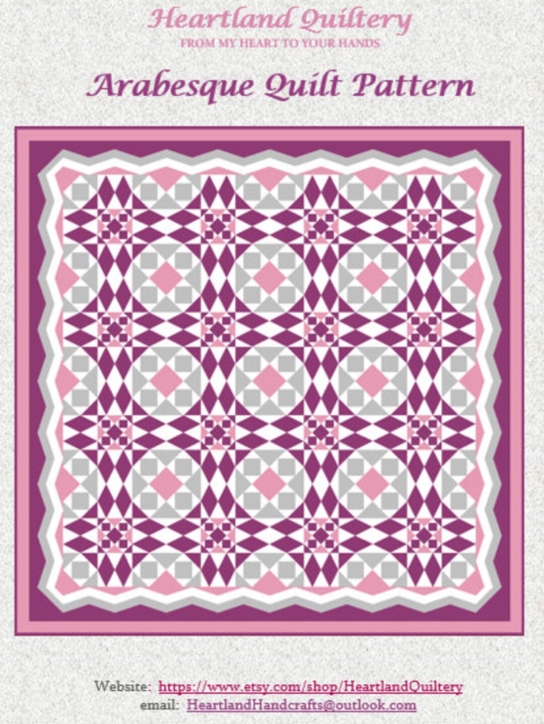 Arabesque Quilt Pattern - Etsy