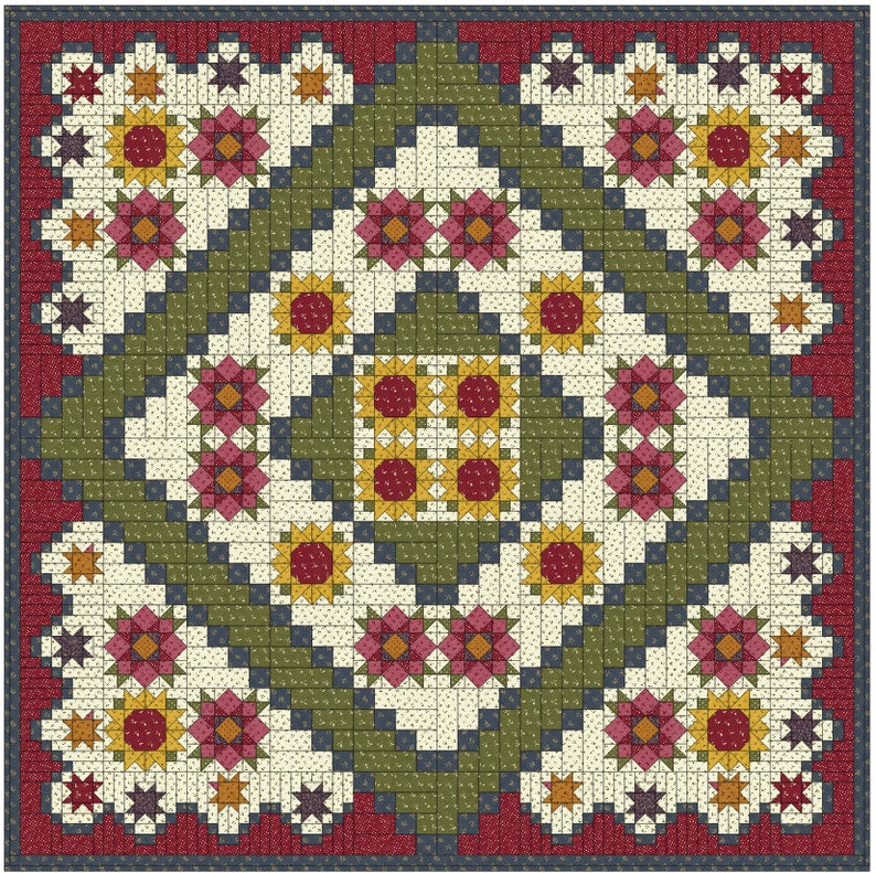 Country Garden Quilt Pattern - Etsy