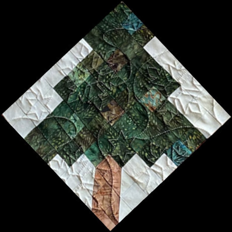 On-point Pine Tree Quilt Block Pattern - Etsy