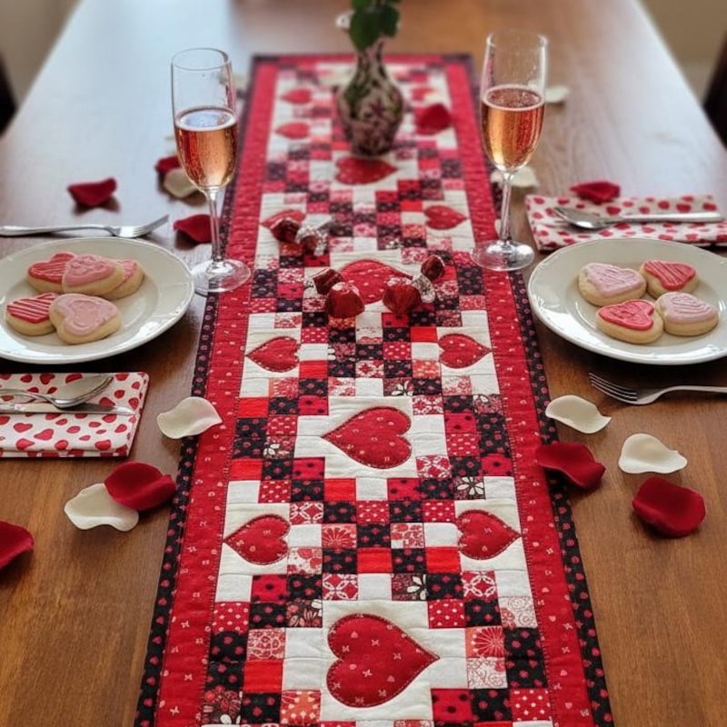 Quilted Runner Valentines - Etsy