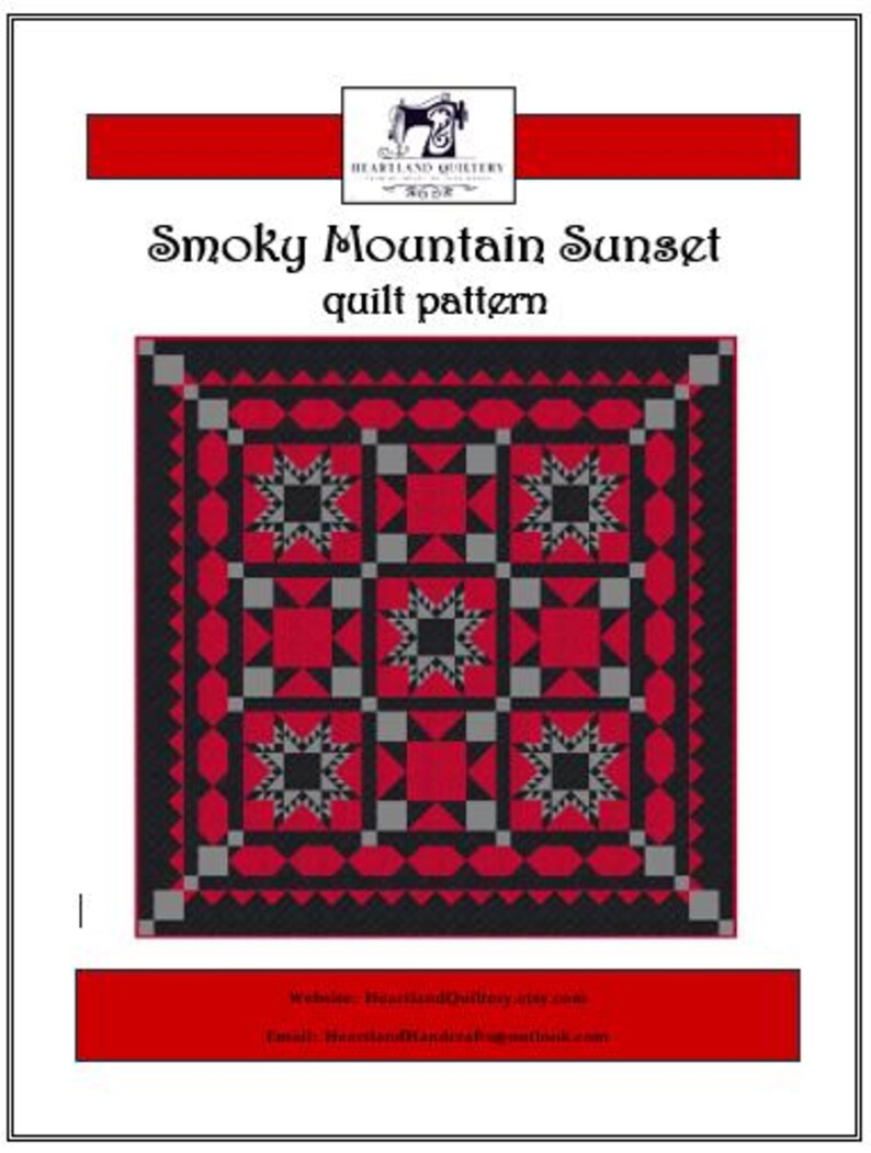 Smoky Mountain Sunset Quilt Pattern - Etsy
