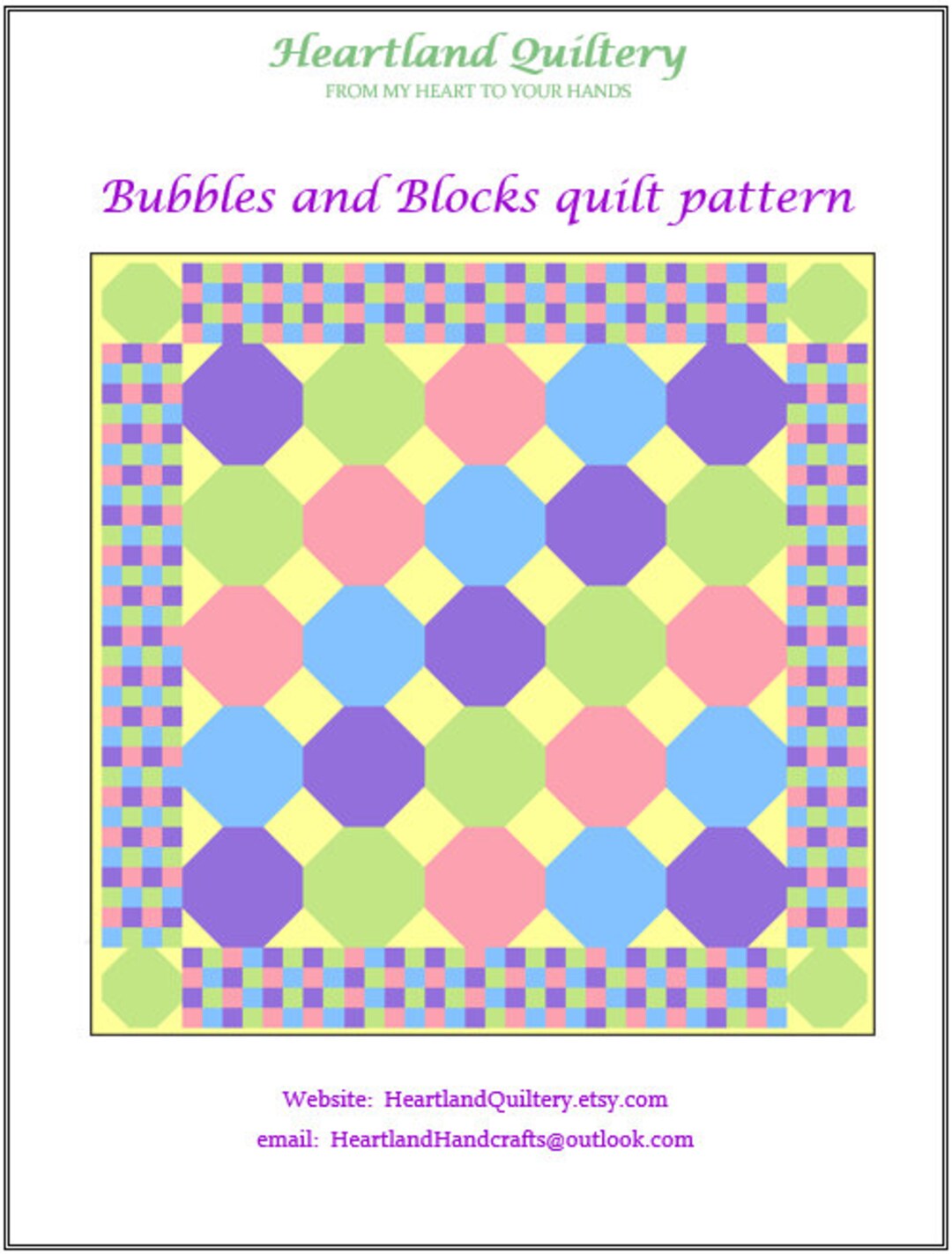 Bubbles and Blocks Quilt Pattern - Etsy