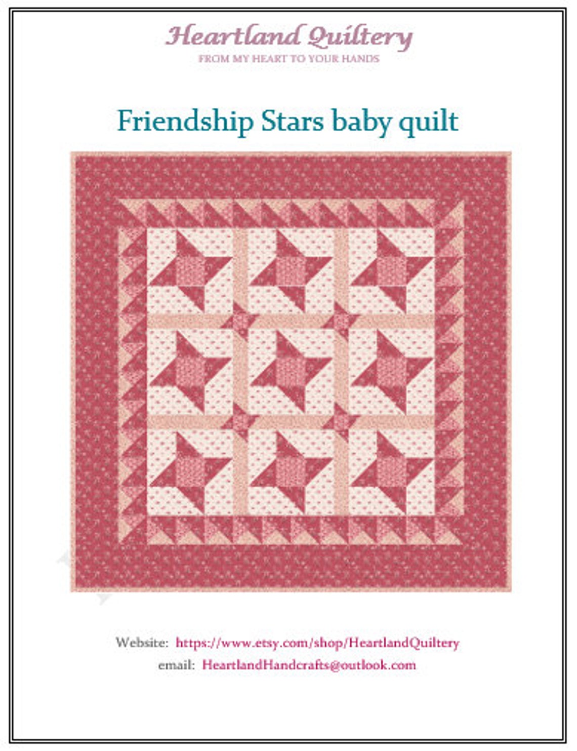 Friendship Star Mini Quilt Pattern - Etsy
