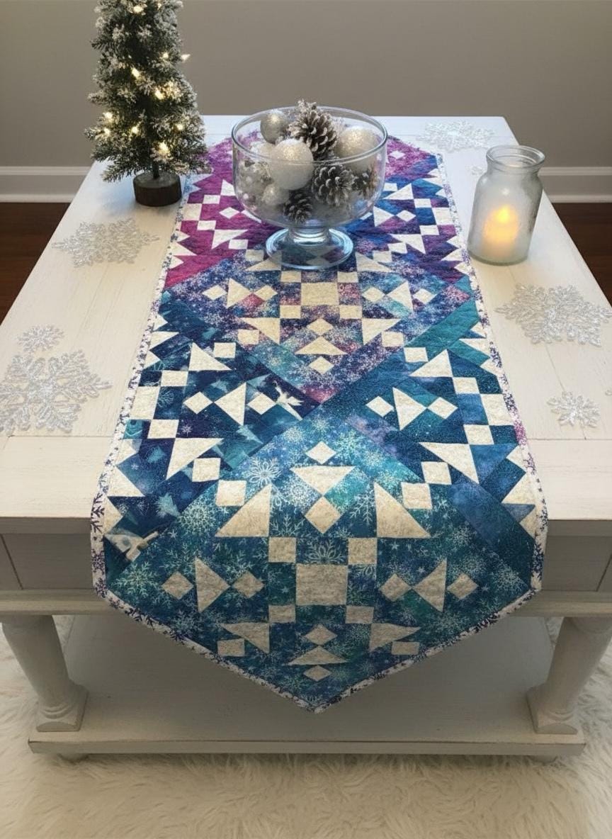 Northern Lights table runner pattern
