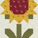 Sunflower Quilt Block Pattern - Etsy