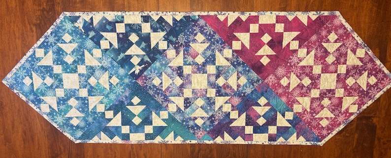 Northern Lights Table Runner Pattern - Etsy