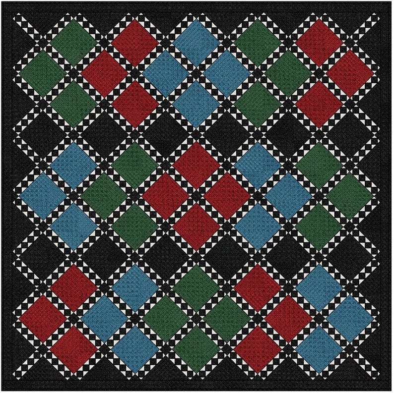 Classic Argyle Quilt Pattern - Etsy
