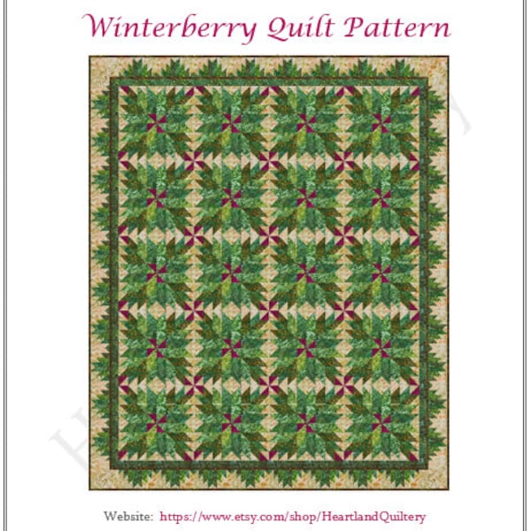 Winterberry Quilt Pattern - Etsy