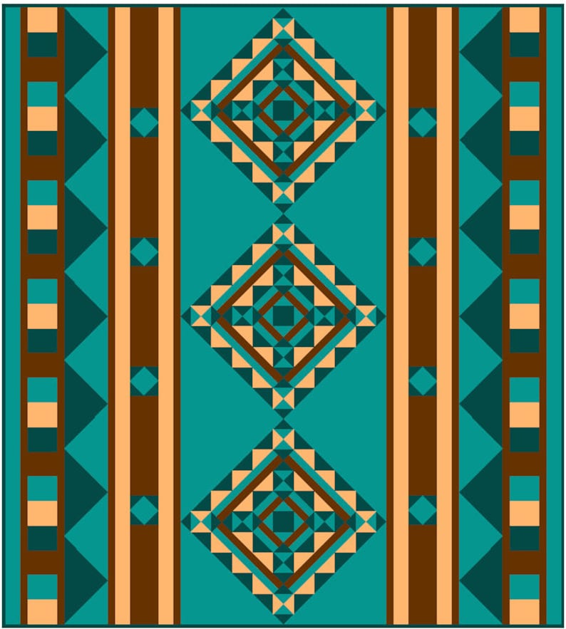 Santa Fe Quilt Pattern - Etsy