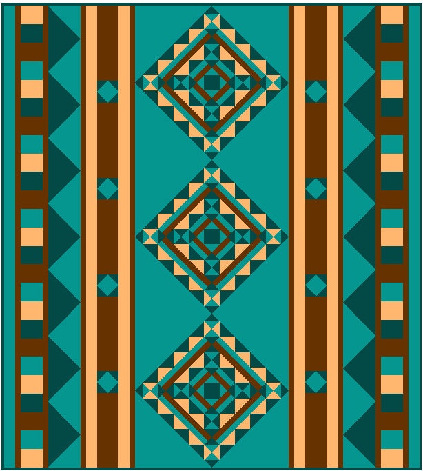 Santa Fe Quilt Pattern - Etsy
