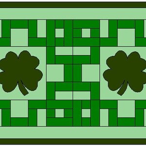 Emerald Isle Table Runner Quilt Pattern, PDF DOWNLOAD - Etsy