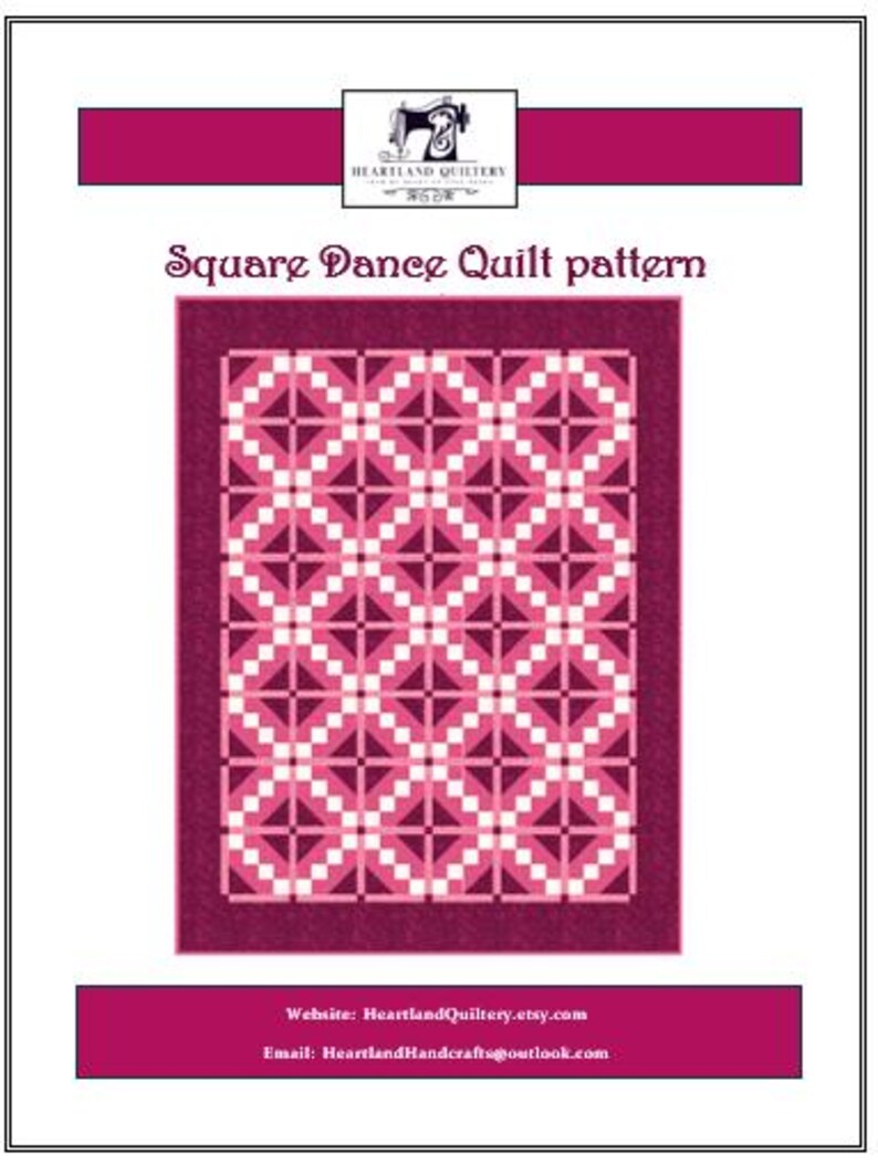 Square Dance Quilt Pattern - Etsy