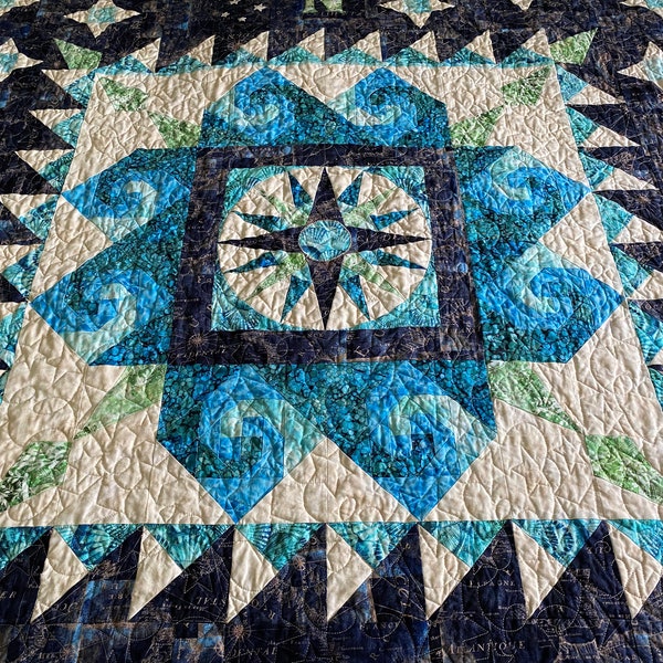 Mariners Compass Quilt Pattern - Etsy