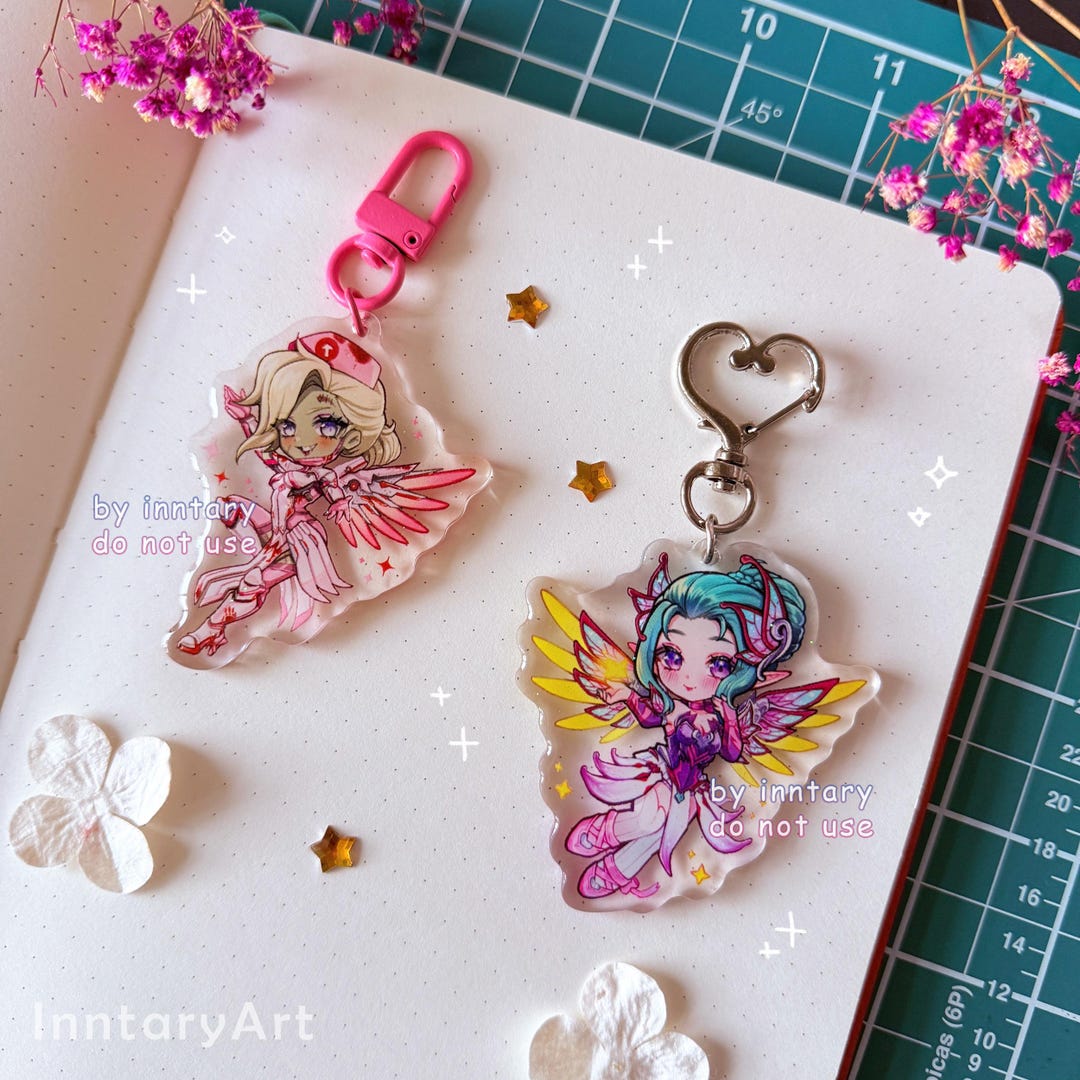 Mercy Overwatch 2 Keychain | Sugar Plum Fairy Mercy Keychain, Mercy ...