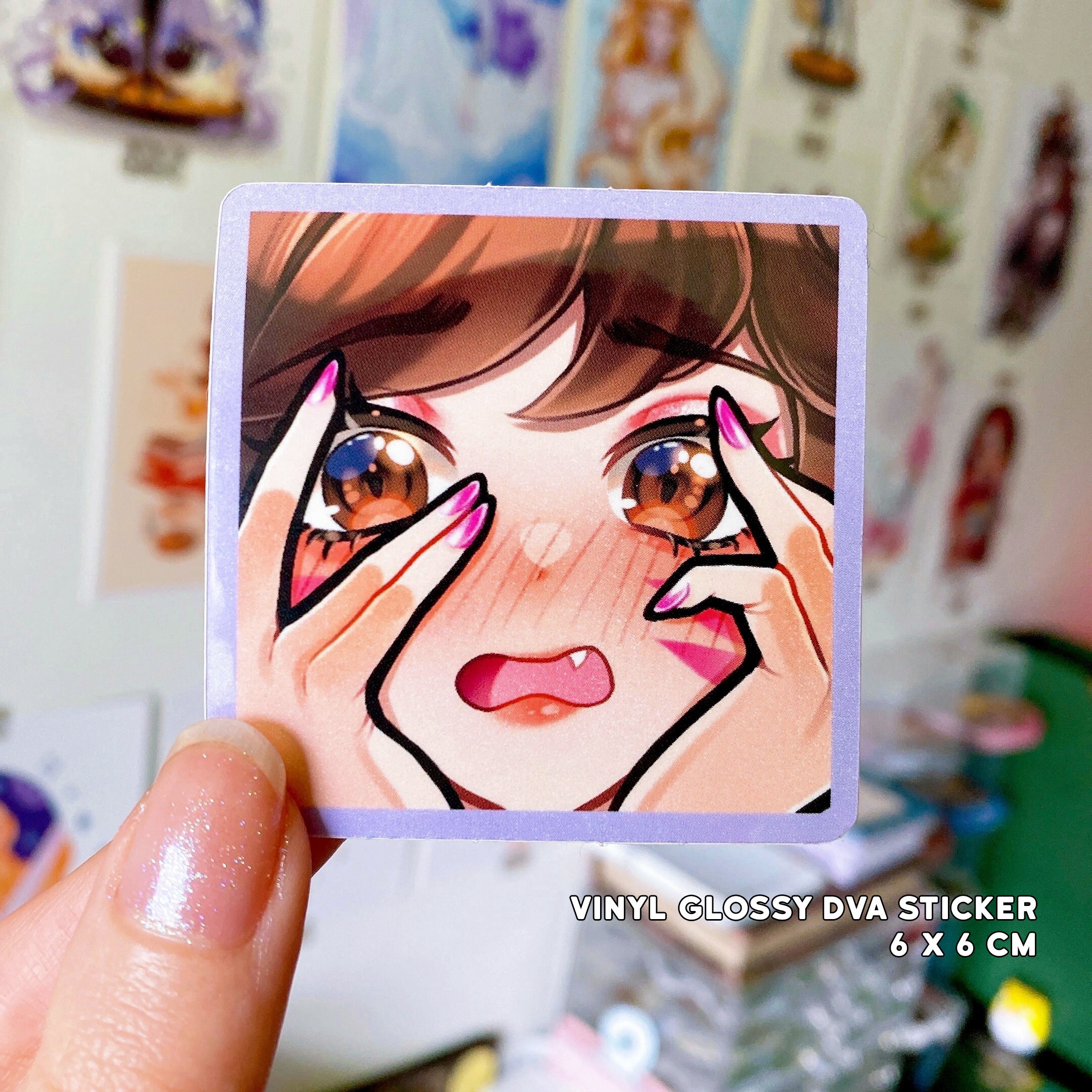 Overwatch Dva Vinyl Sticker Overwatch 2 Sticker Cute for Laptop Bullet ...