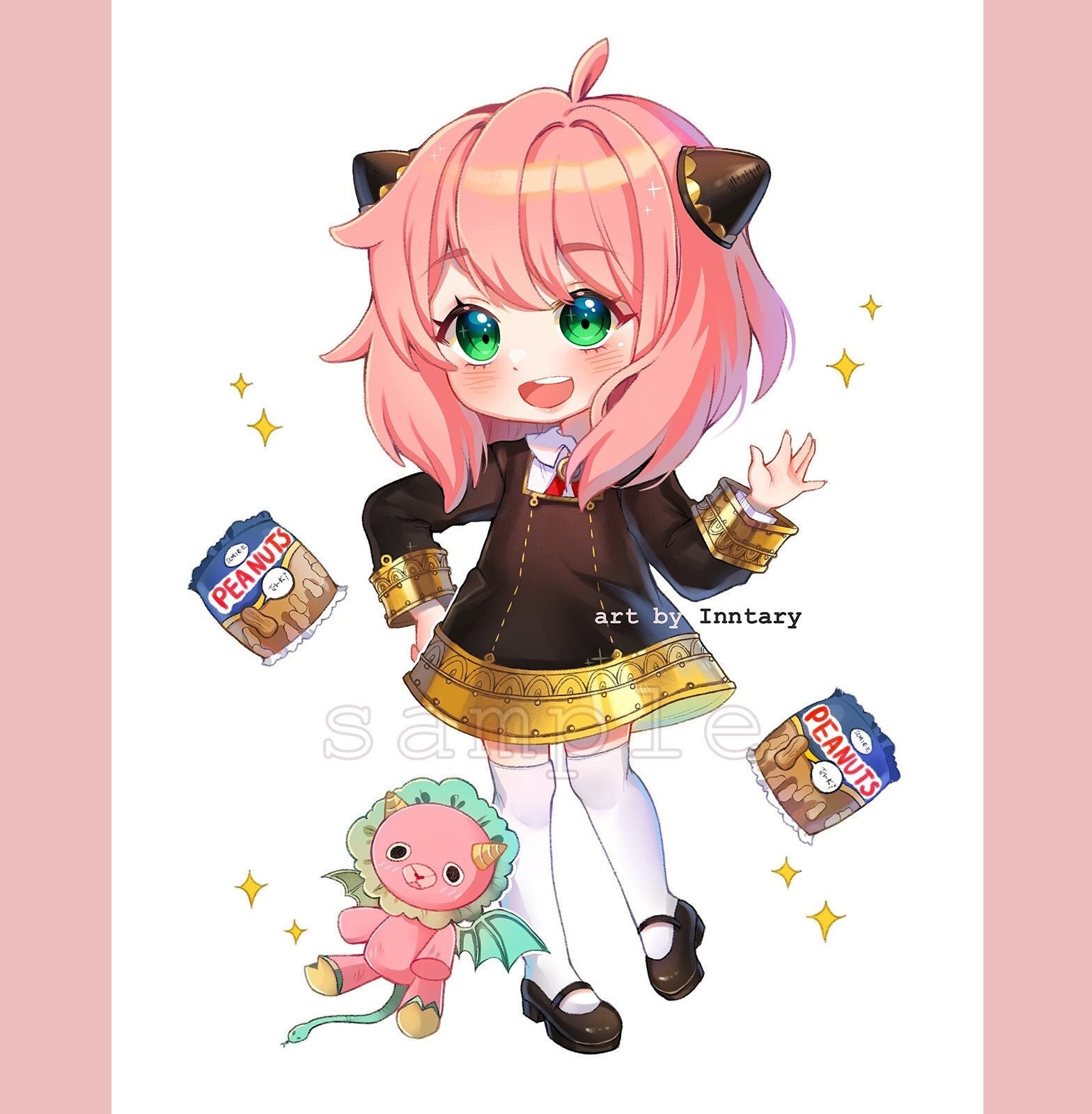 Anya Forger Print Spy X Family Fanart Anime Print, Anya Poster, Kawaii ...