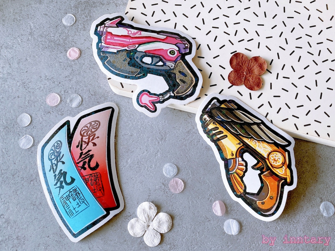 Overwatch 2 Stickers | Holographic Sparkle Stars | Cute for Laptop ...