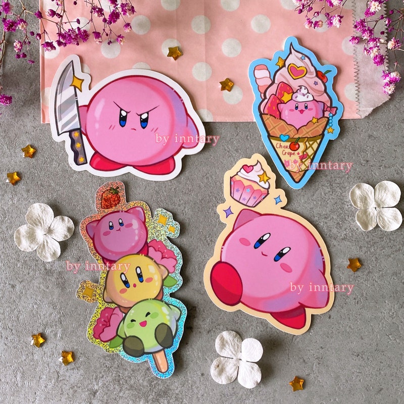 Kirby Stickers - Etsy