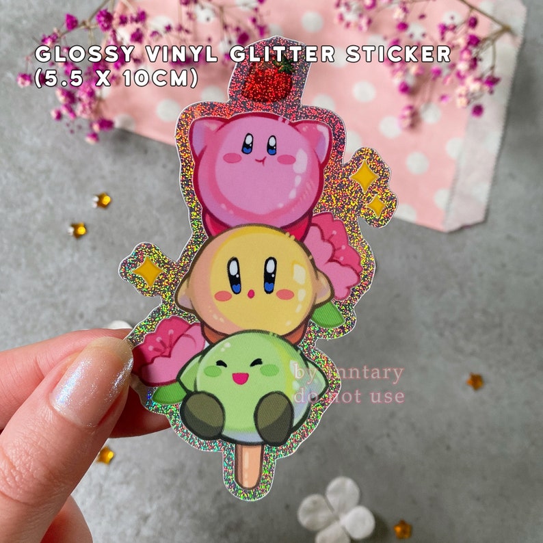 Cute Kirby Stickers | Console Sticker | Kawaii Sticker for Water Bottle ...