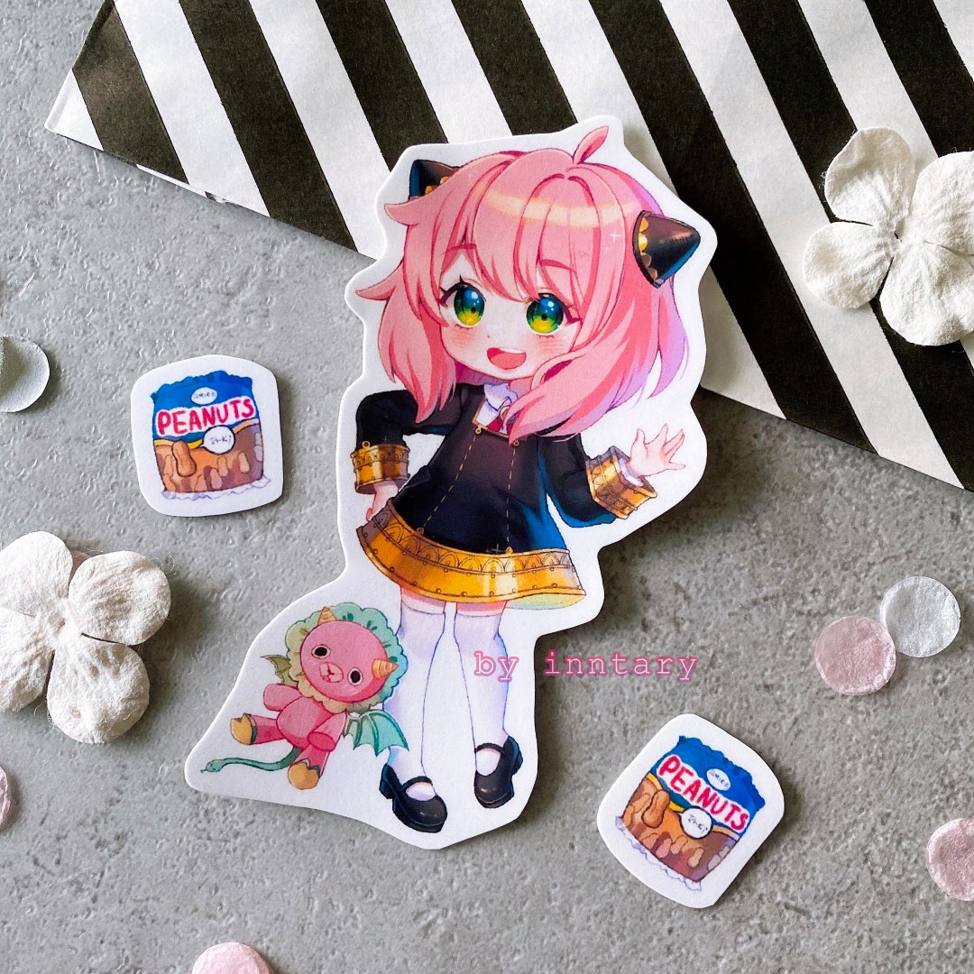 Anya Forger Sticker - Spy X Family Sticker | Waterproof Vinyl Sticker ...