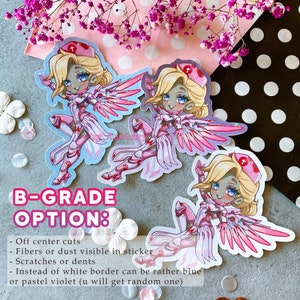 Mercy Zombie Doctor Overwatch 2 Sticker | 4" Chibi Mercy | FANMADE Ow2 ...