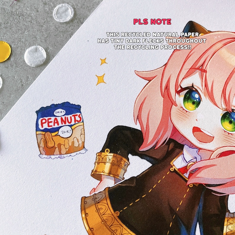 Anya Forger Print Spy X Family Fanart Anime Wall Art - Etsy