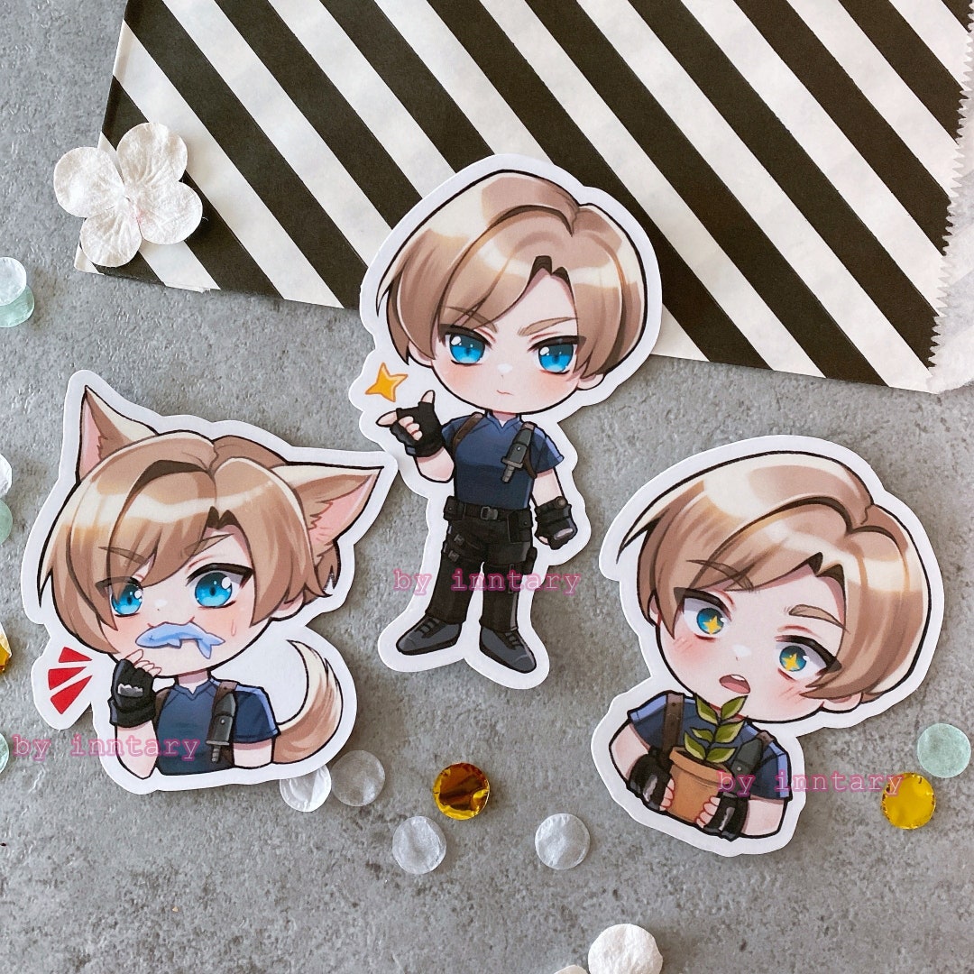 Leon Kennedy Sticker | Residentevil Sticker 3" | BIOHAZARD 4 FANMADE ...