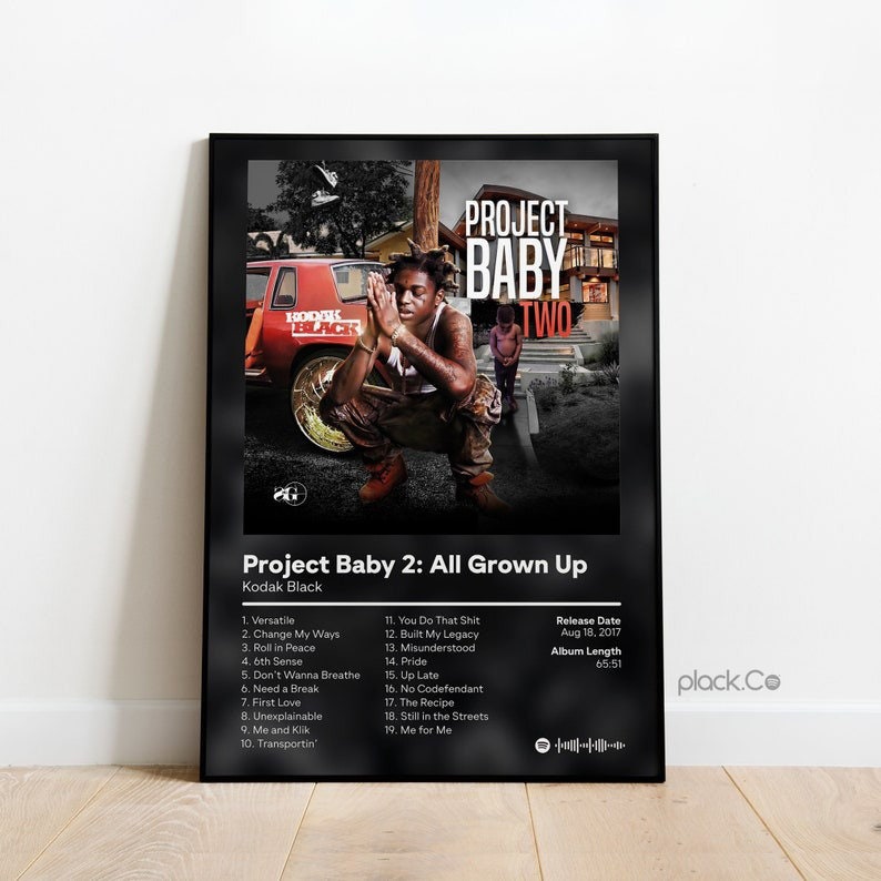 Kodak Black Project Baby 2 All Grown up Custom Album Print Custom Album ...