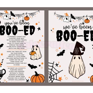 You've Been Booed Halloween Kit: Printable Game (instant Download) - Etsy