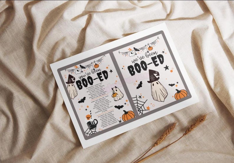 You've Been Booed Halloween Kit: Printable Game (instant Download) - Etsy