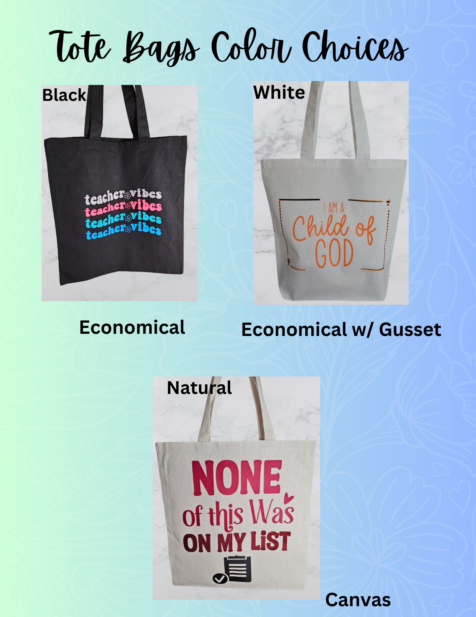 Christian Canvas Bags, Faith-based Tote Bag, Christian Gift Bag ...