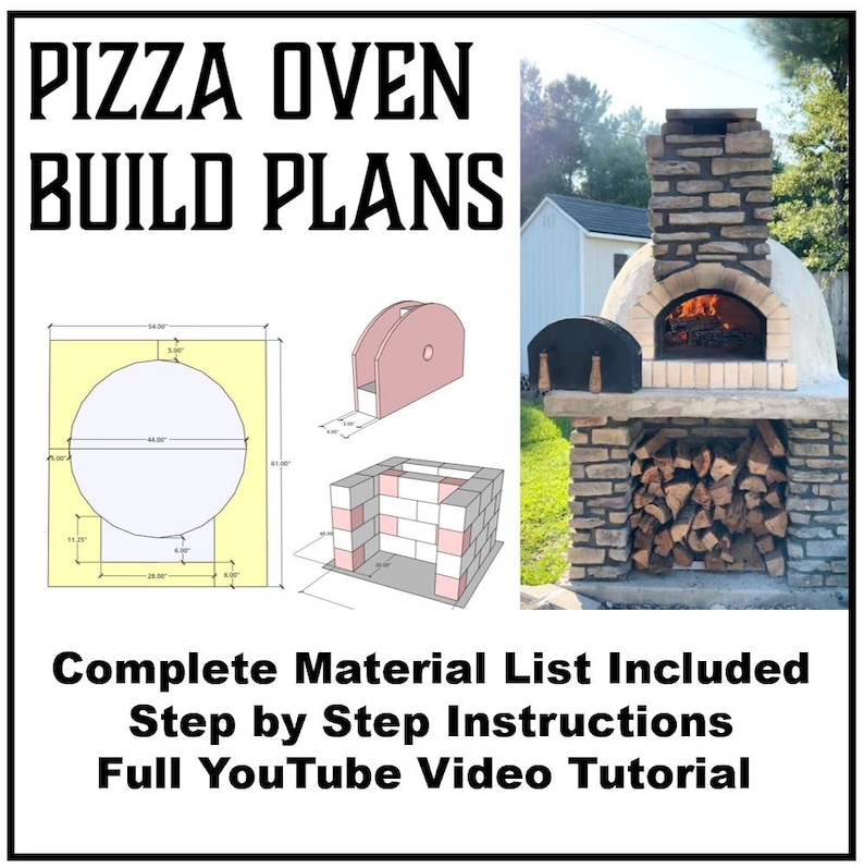 Pizza Oven Build Plans - Etsy